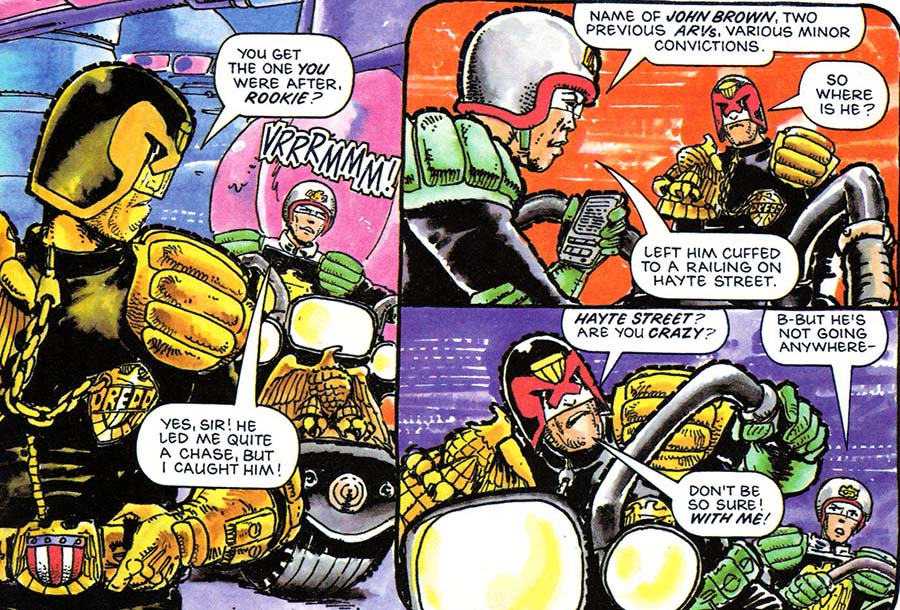 John Wagner, Alan Grant, Carlos Ezquerra y lo dura que es la vida en Mega-City One - BRAINSTOMPING